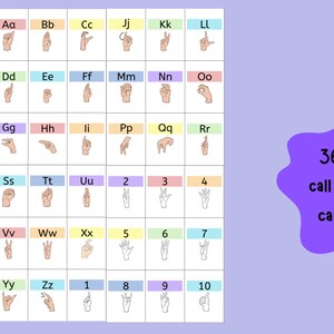 ASL BINGO Game | Alphabet & Number | American Sign Language Activity - Etsy