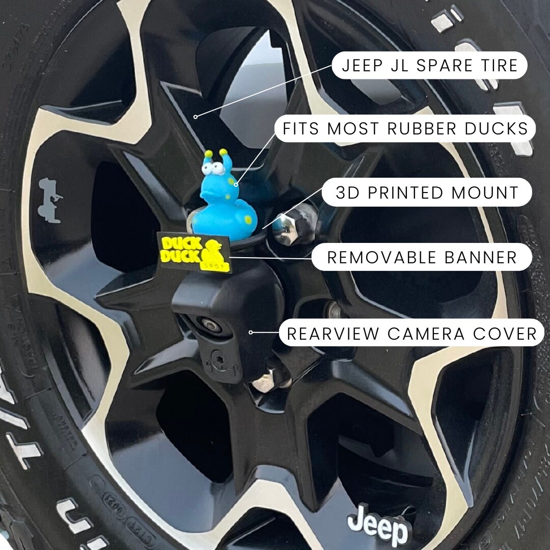 Rubber Duck Spare Tire Mount Aftermarket Part for Jeep Wrangler JL With ...