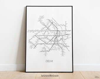 Berlin Metro Map Digital Printable Wall Art Print Download City Subway ...