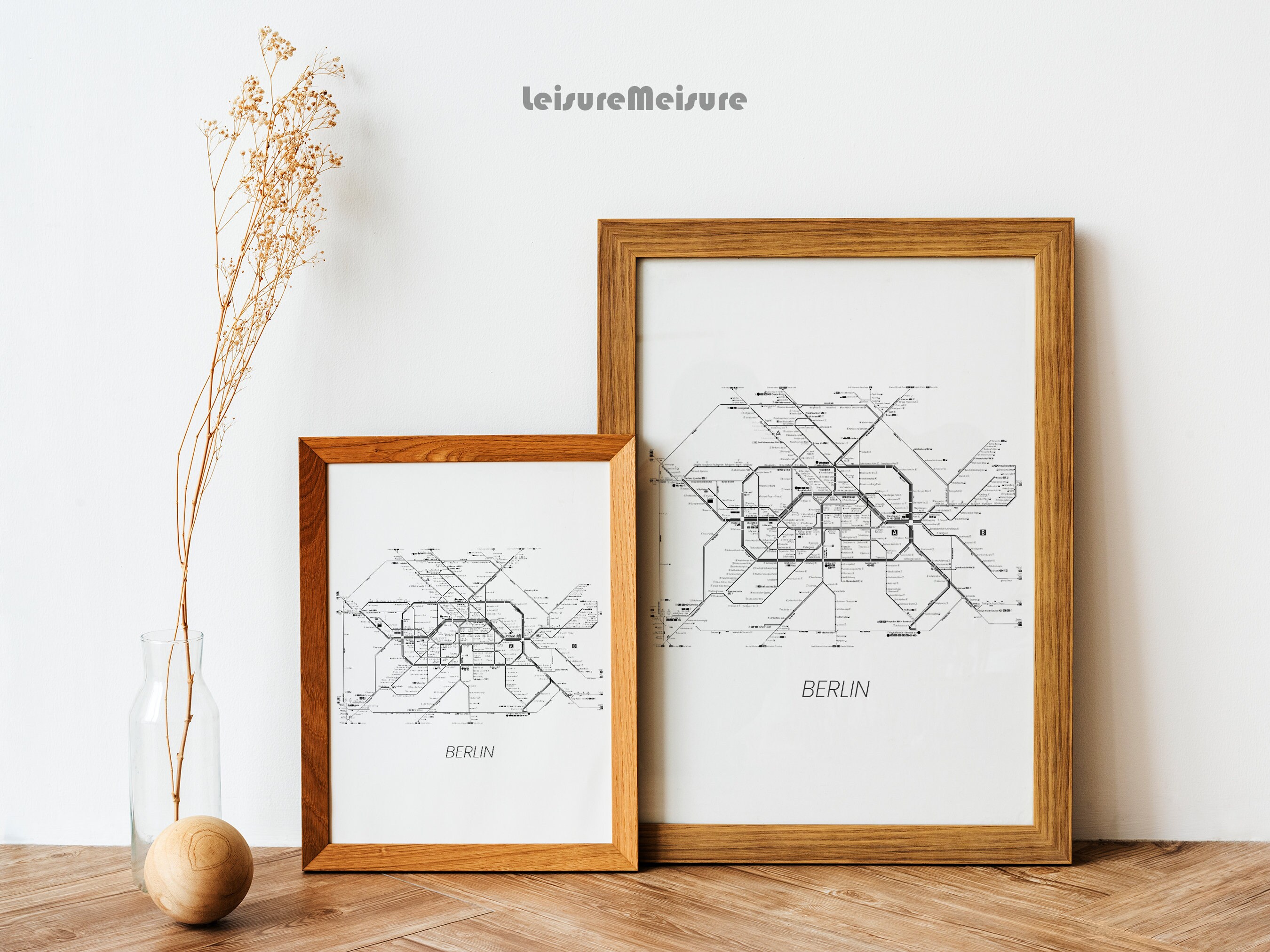Berlin Metro Map | Digital Printable Wall Art | Print Download City ...