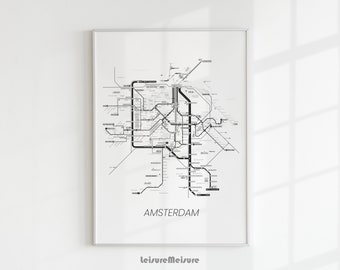 Delhi Metro Map Poster | Digital Printable Wall Art | Print Download ...