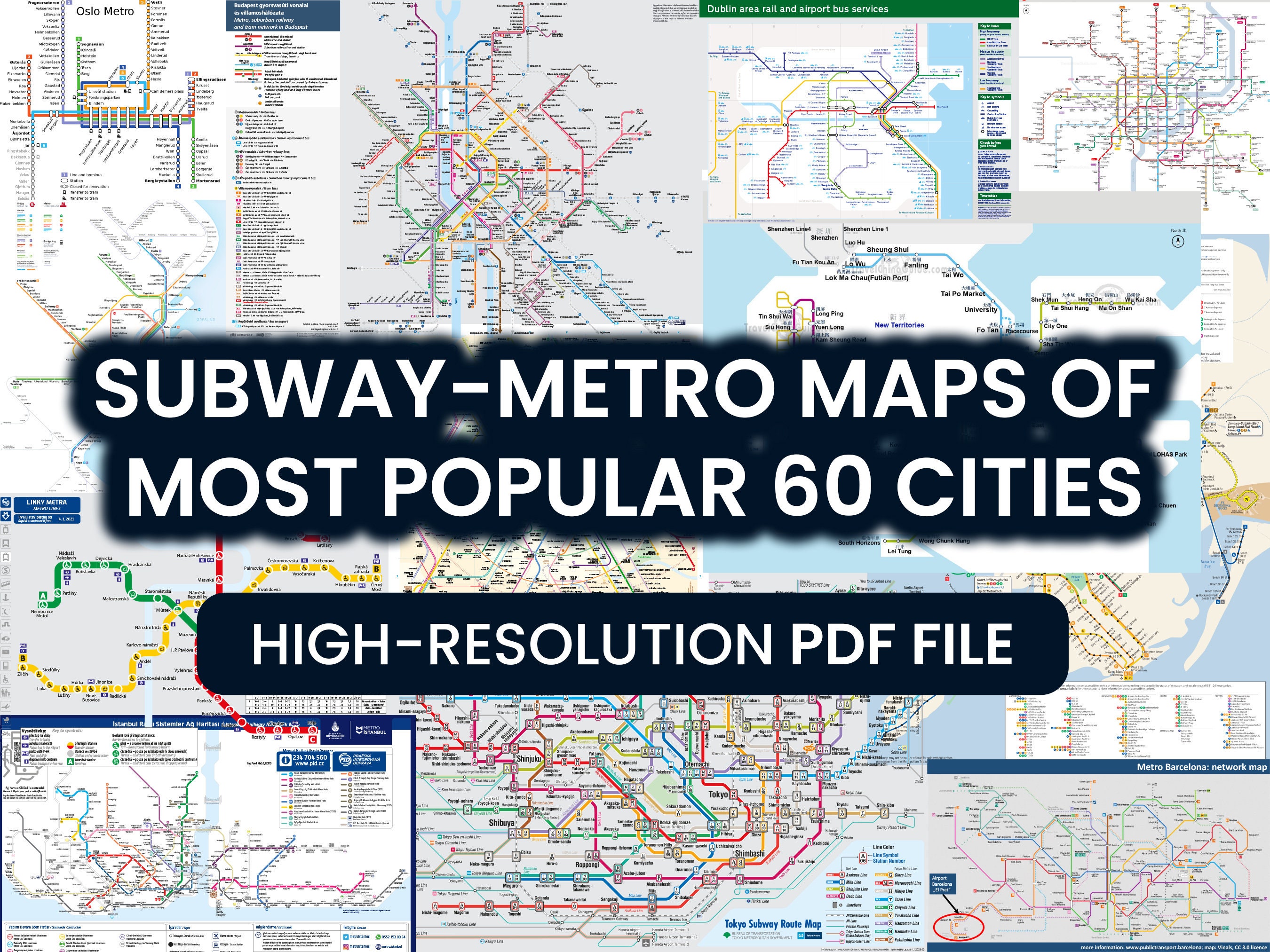 World City Subway Maps Collection: Detailed Metro and Rail Guides PDF ...