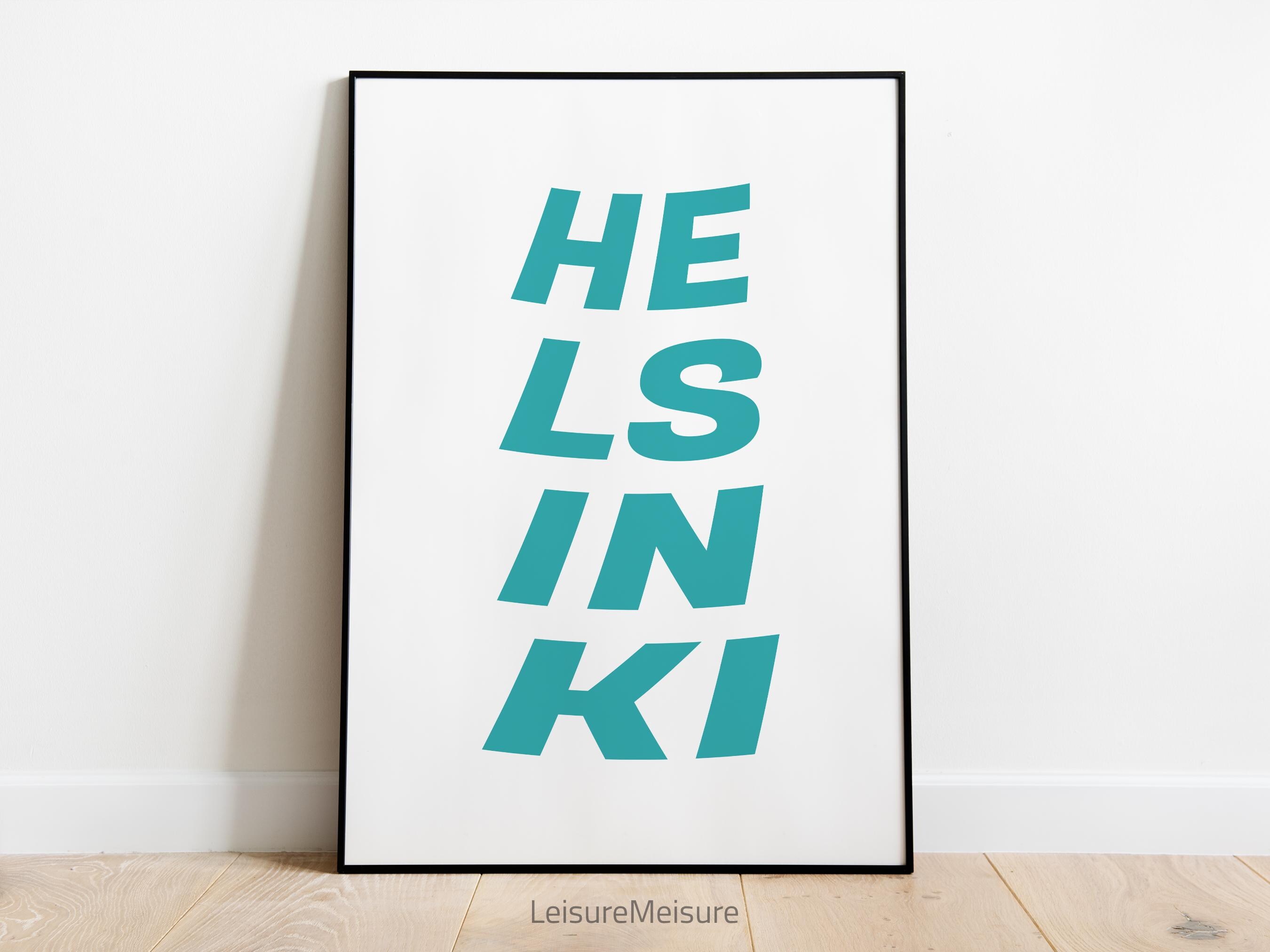Set of 3 Helsinki City Map | Printable Wall Art | Finland Helsinki ...