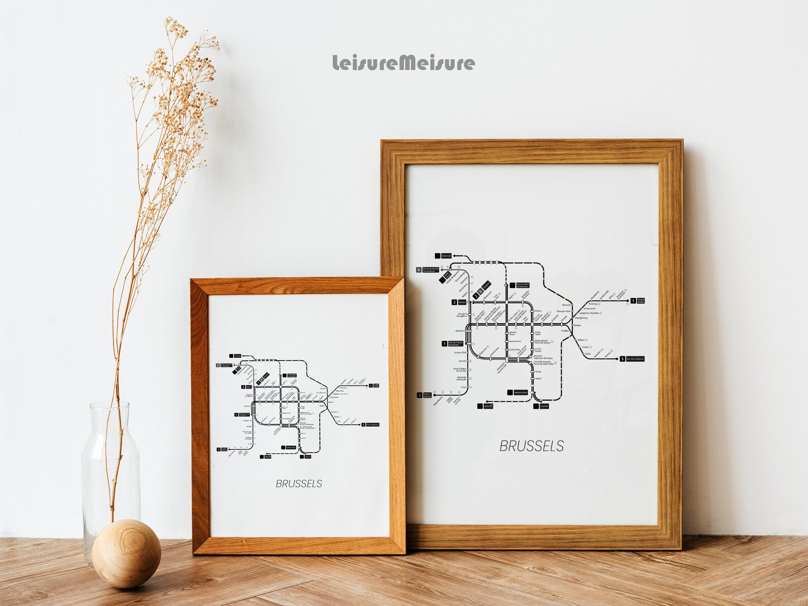 Printable Brussels Subway Map | Digital Printable Wall Art | Print ...