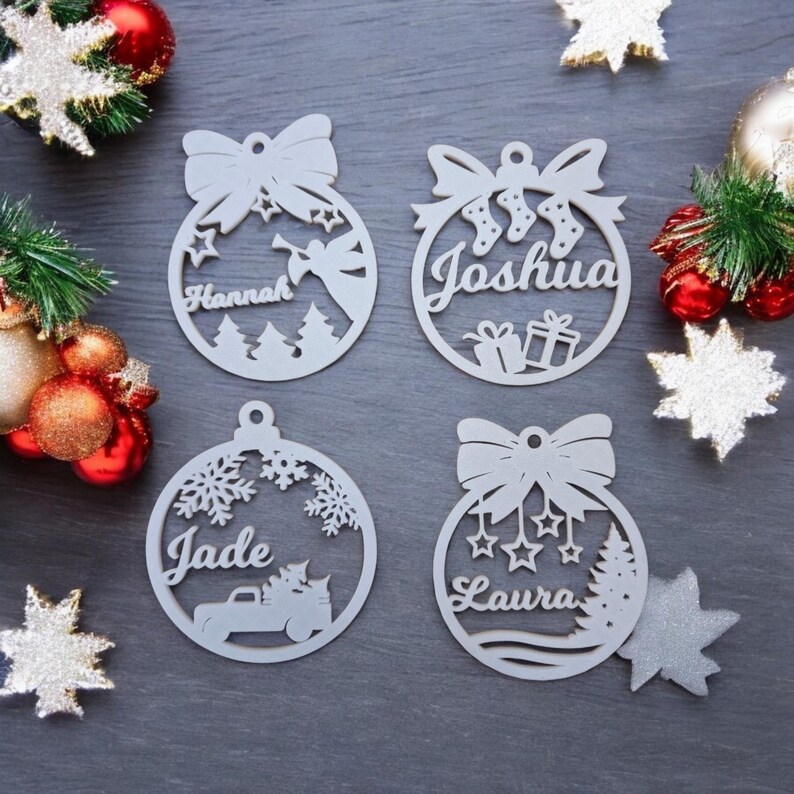 Personalised Baubles, Christmas Baubles, Ornaments - Etsy