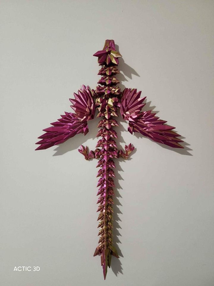 Articulated Dragon Winged 3D Printed - Etsy