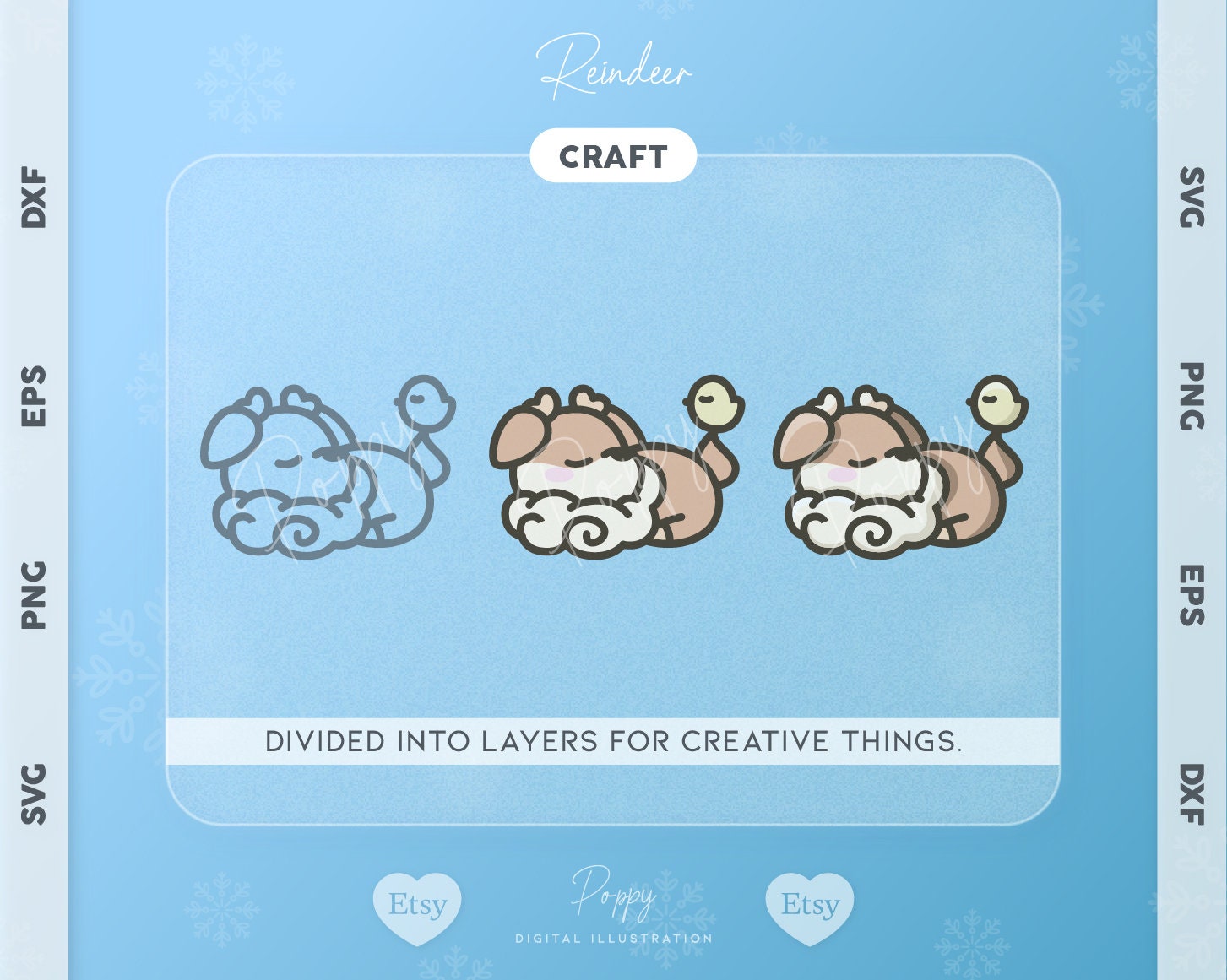 Chibi Deer - Etsy