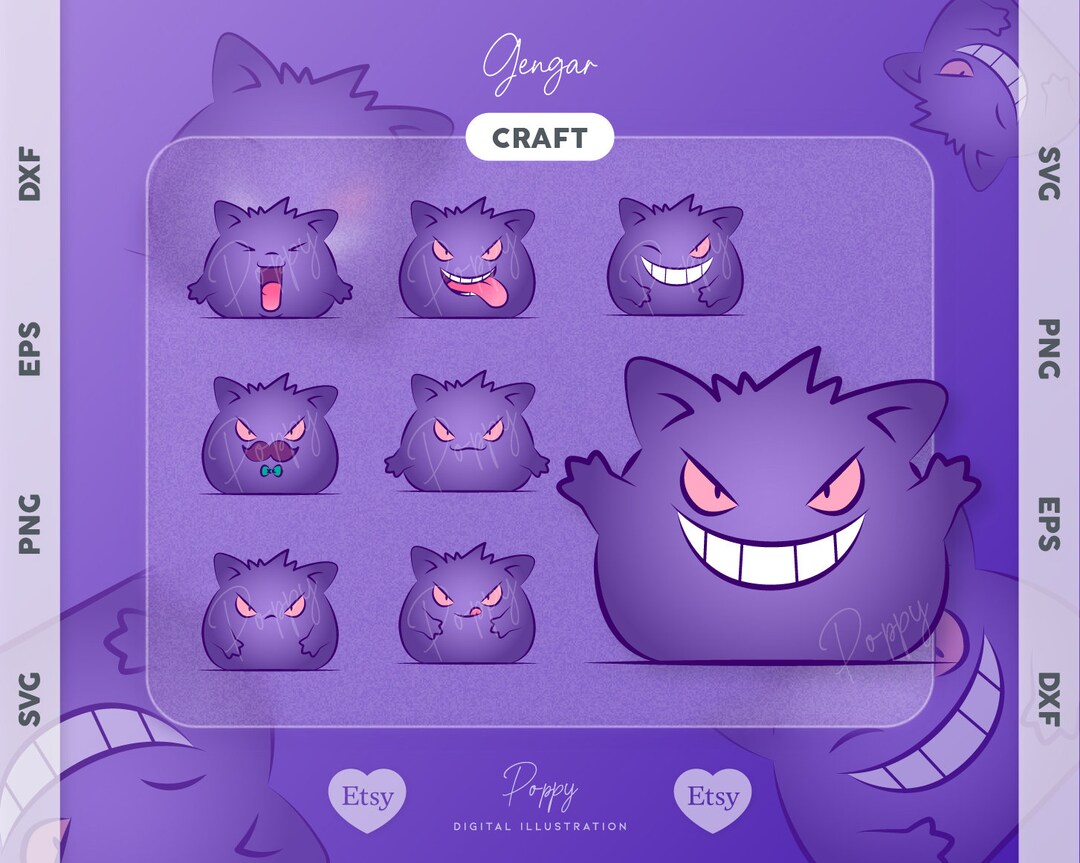 Gengar - Etsy