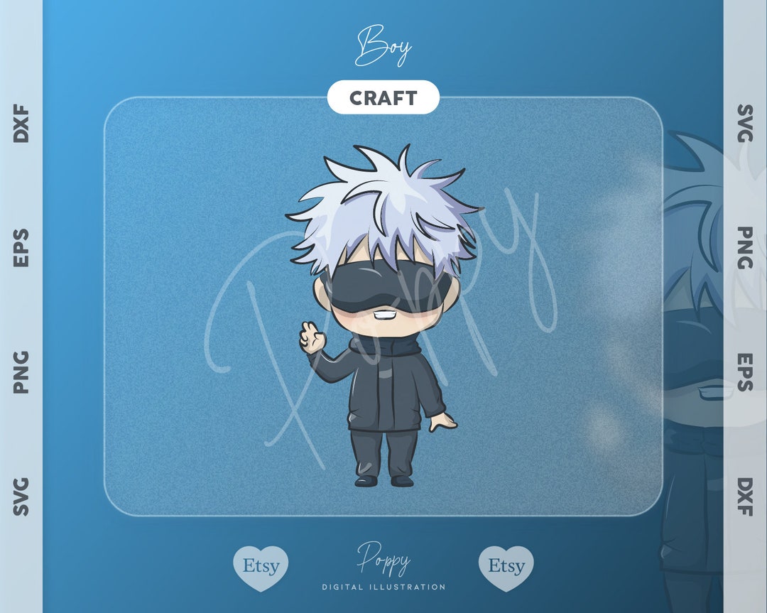 Chibi Boy Clipart: Anime Style Digital Illustration (SVG, PNG) - Etsy