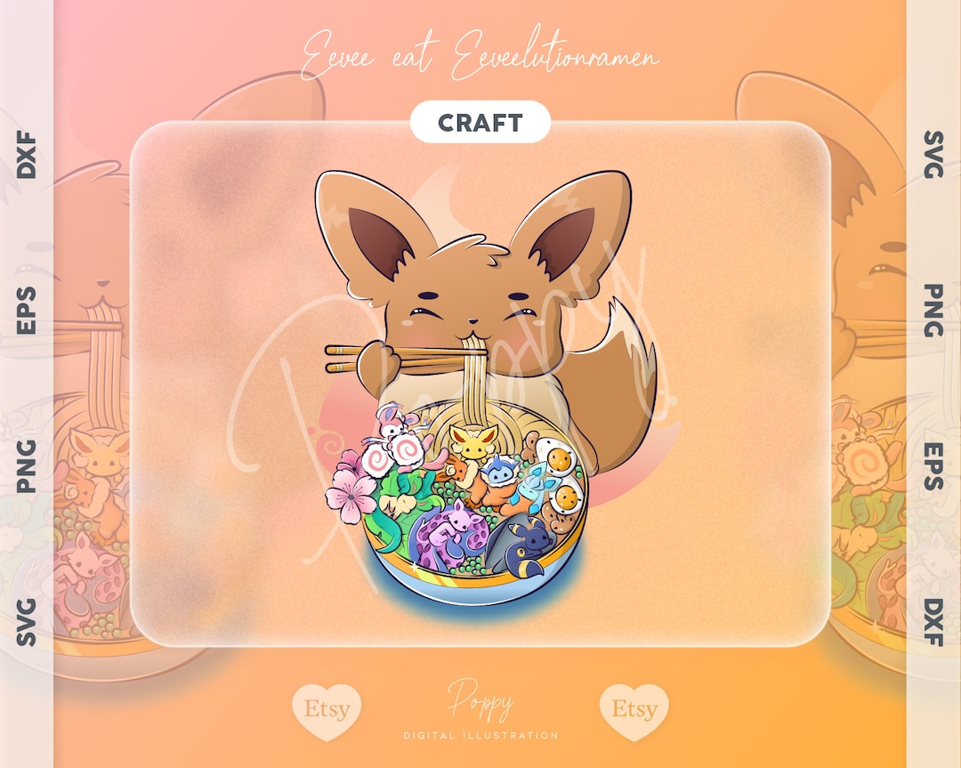 Eevee Eat Eeveelution Ramen - Etsy
