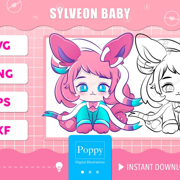Sylveon Svg - Etsy