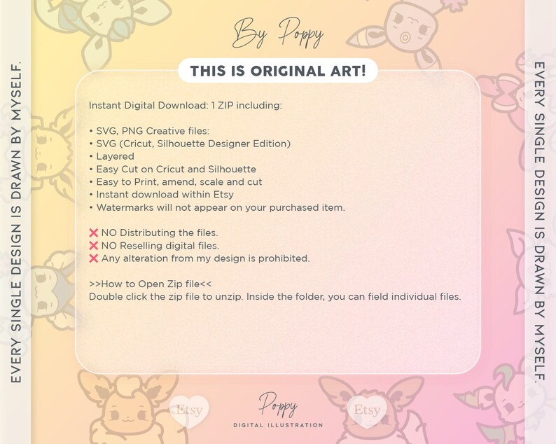 Kawaii Eeveelution Clipart Bundle: SVG, PNG (digital Download) - Etsy