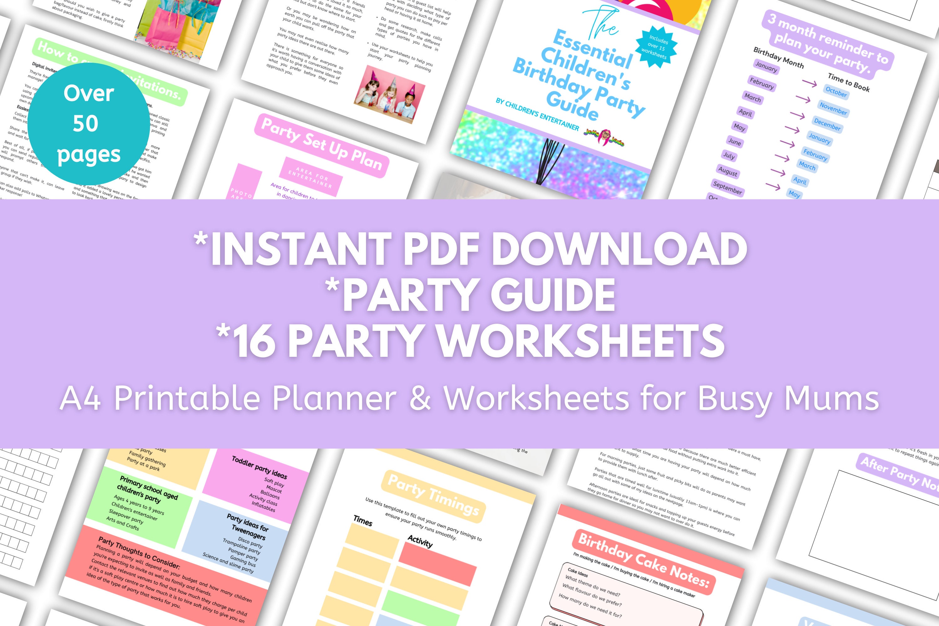Digital Children's Birthday Party Guide, Birthday Party Planning for ...
