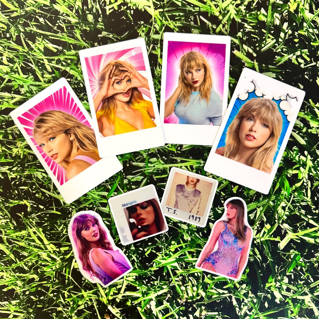 Taylor Swift Sticker Pack, 8 Pack Photo Stickers, Cut-out Stickers ...