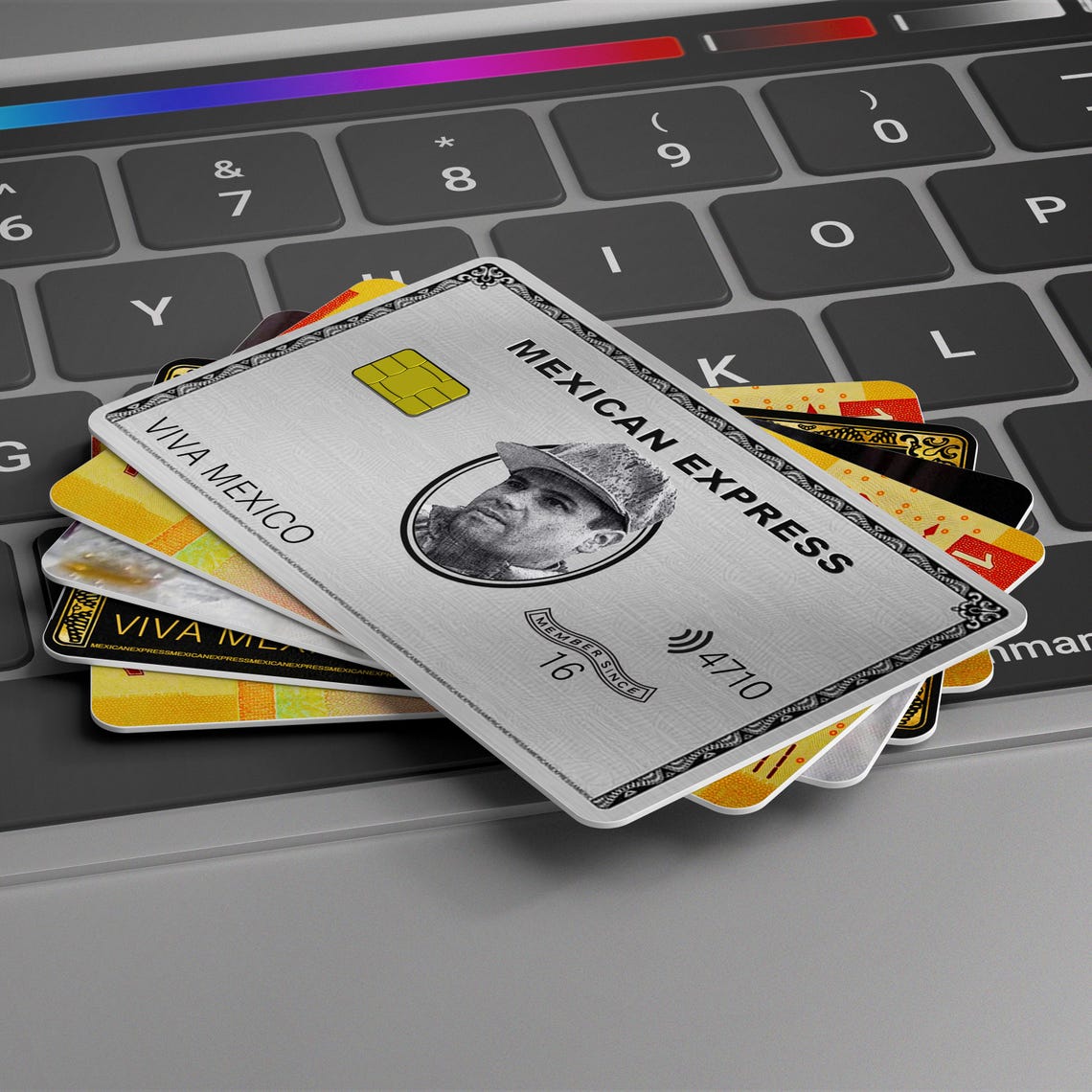 El Chapo Mexican Exp Credit Card Vinyl Sticker, Credit Card Cover ...