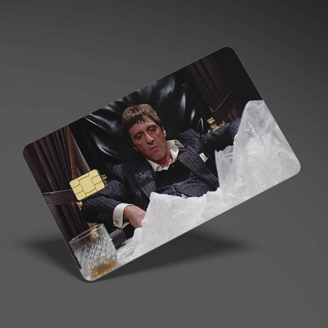 Scarface Credit Card Vinyl Sticker, Credit Card Cover - Etsy