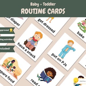 Editable Kids Daily Routine Cards for Classroom Schedule - Etsy