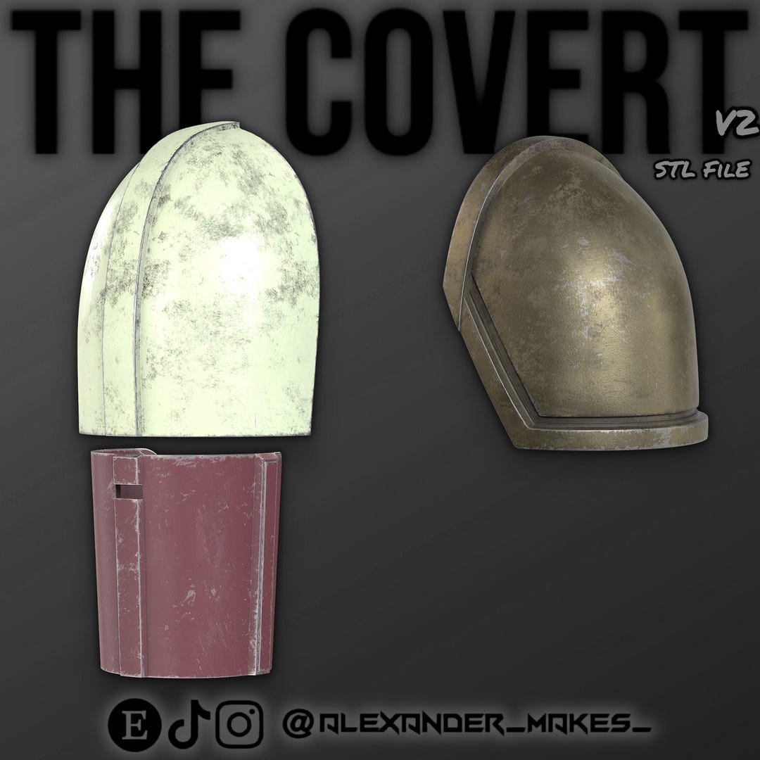 The Mandalorian - Covert Shoulders | Mando Season 3 STL 3D FILE ...
