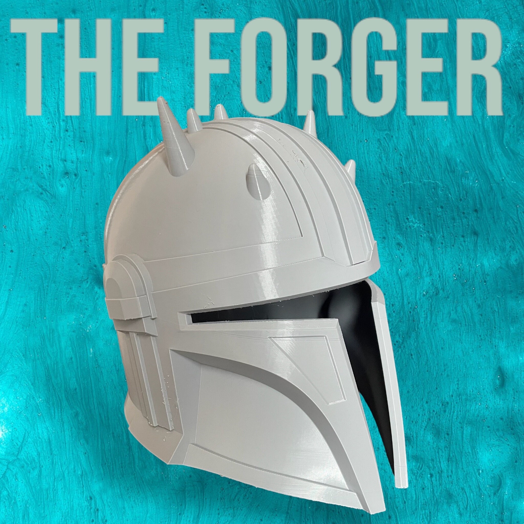 Custom Mandalorian Helmet the Forger Male Armorer - Etsy