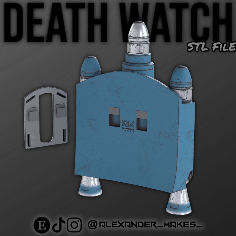 Death Watch Jetpack STL File – 3D Model Files - Etsy