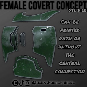 Female Covert Concept | Female Mando Armor | Female Mandalorian Chest ...