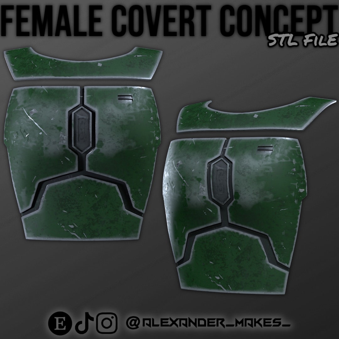 Female Covert Concept | Female Mando Armor | Female Mandalorian Chest ...