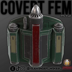 Mandalorian Covert Fem | Covert Female Jet Pack and Back Plate | Koska ...