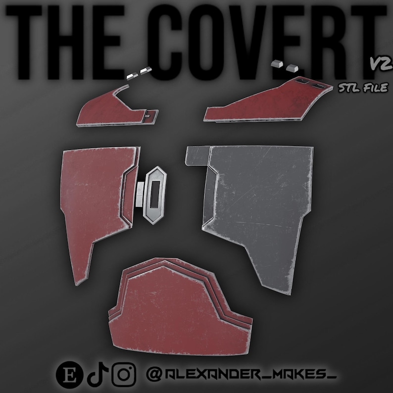 Mandalorian Season 3 Covert Chest Armor STL File – Mando Torso 3D Print ...