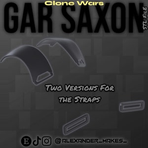 Gar Saxon Wearable Armor Kit | Clone Wars Mandalorian STL File - Etsy
