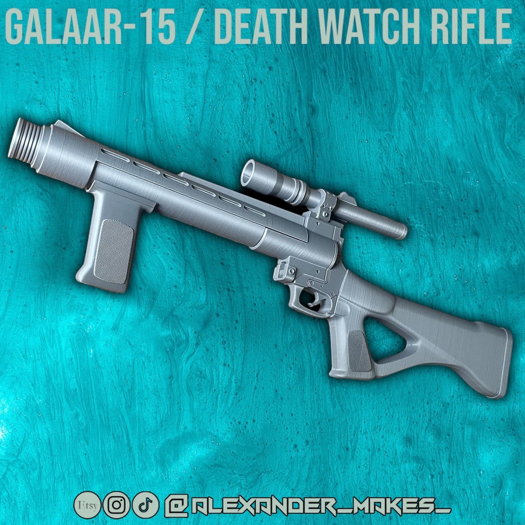 Death Watch Blaster Galaar-15 Death Watch Rifle 3D Printed Prop - Etsy
