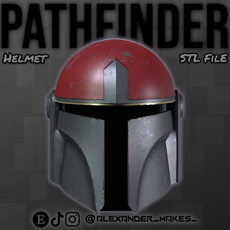 The Pathfinder | MMC APPROVED HELMET | Custom Mandalorian - 3D Print ...