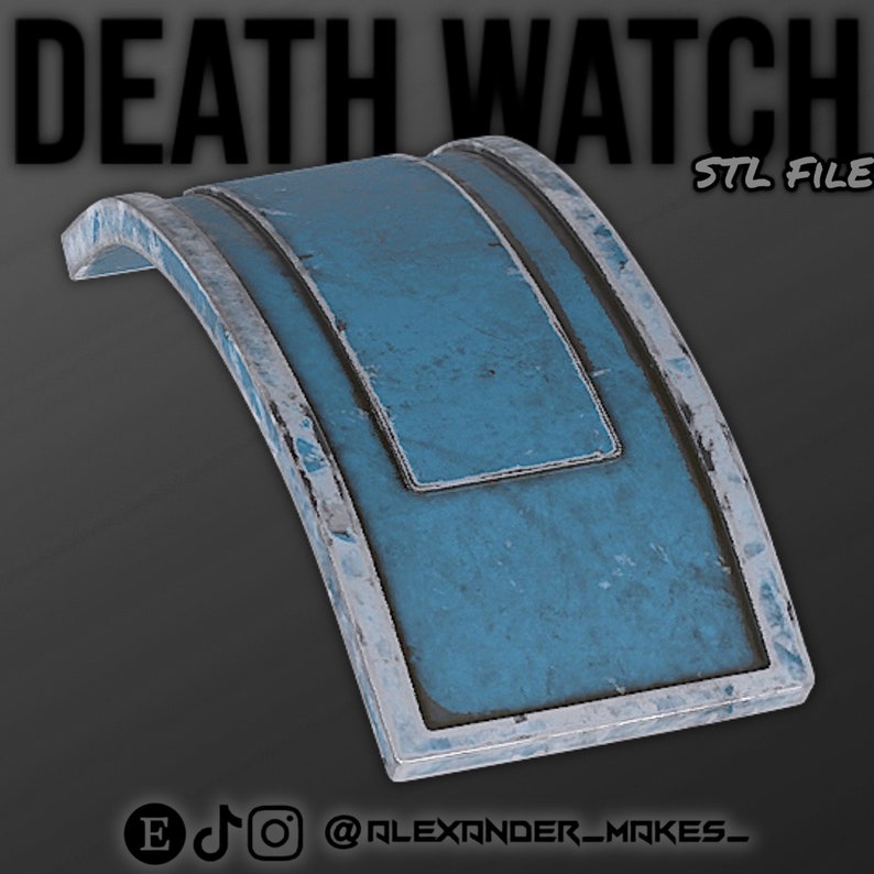 Death Watch Neck Strap Armor STL File - Axe Woves Armor - Etsy