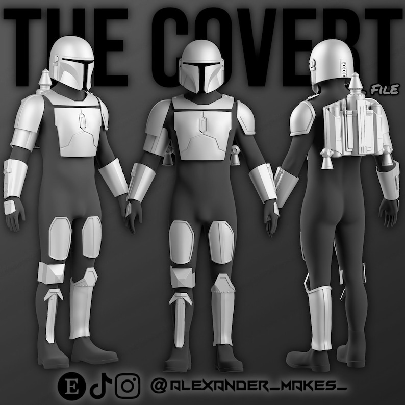 Mandalorian Season 3 Covert Full Armor Kit STL File - Etsy