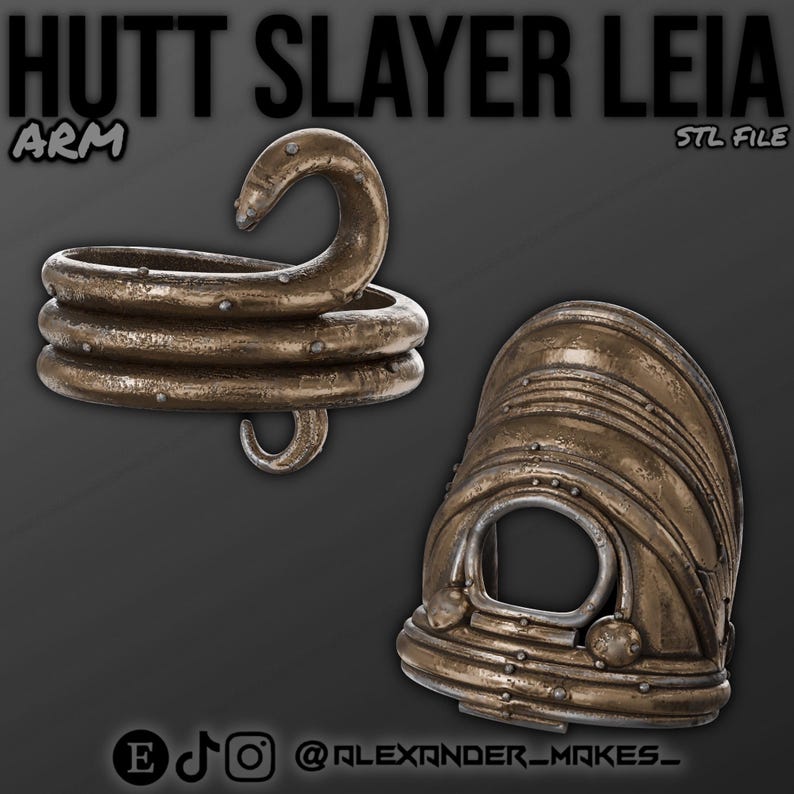 Hutt Slayer Leia Costume: 3D Model STL File - Etsy