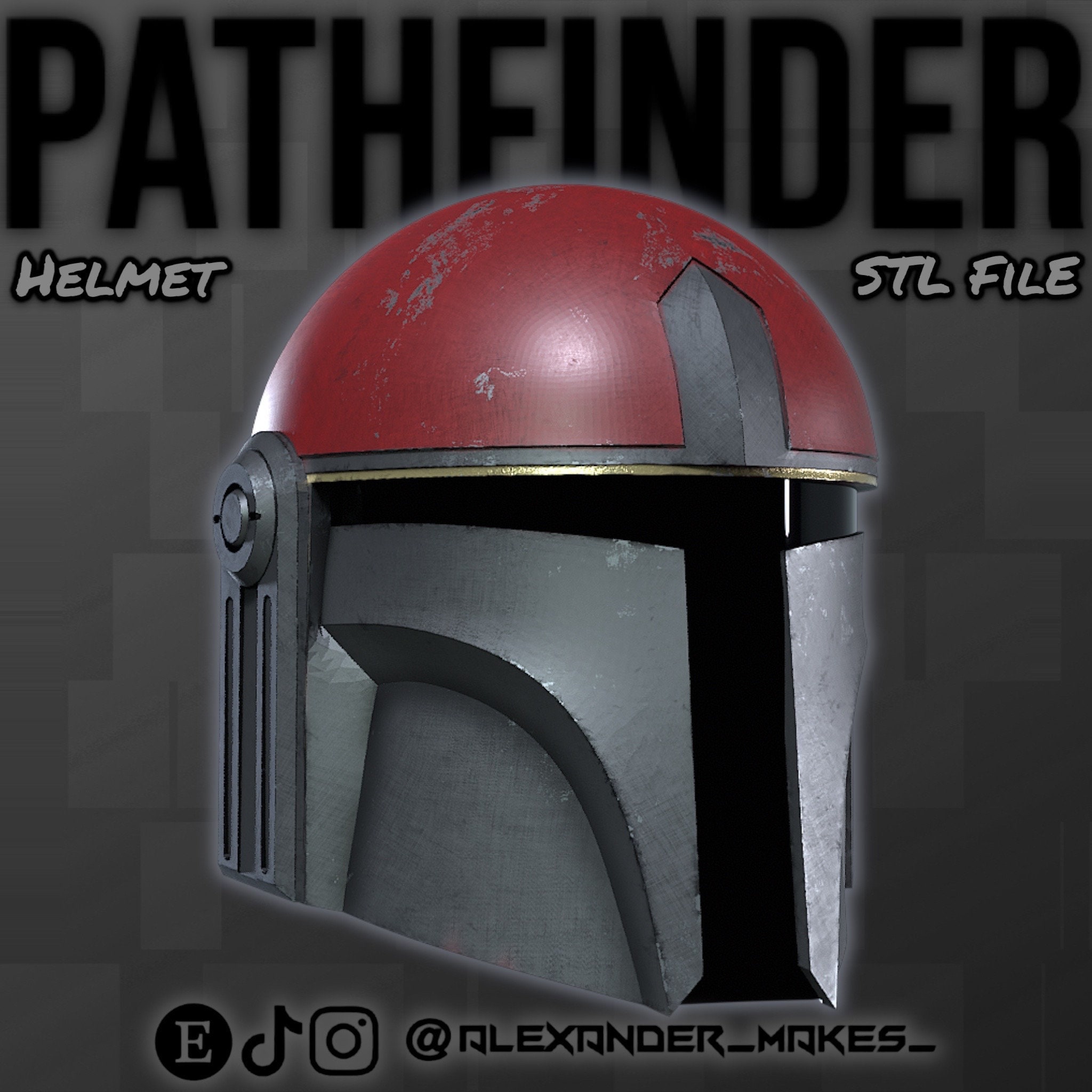 The Pathfinder | MMC APPROVED HELMET | Custom Mandalorian - 3D Print ...