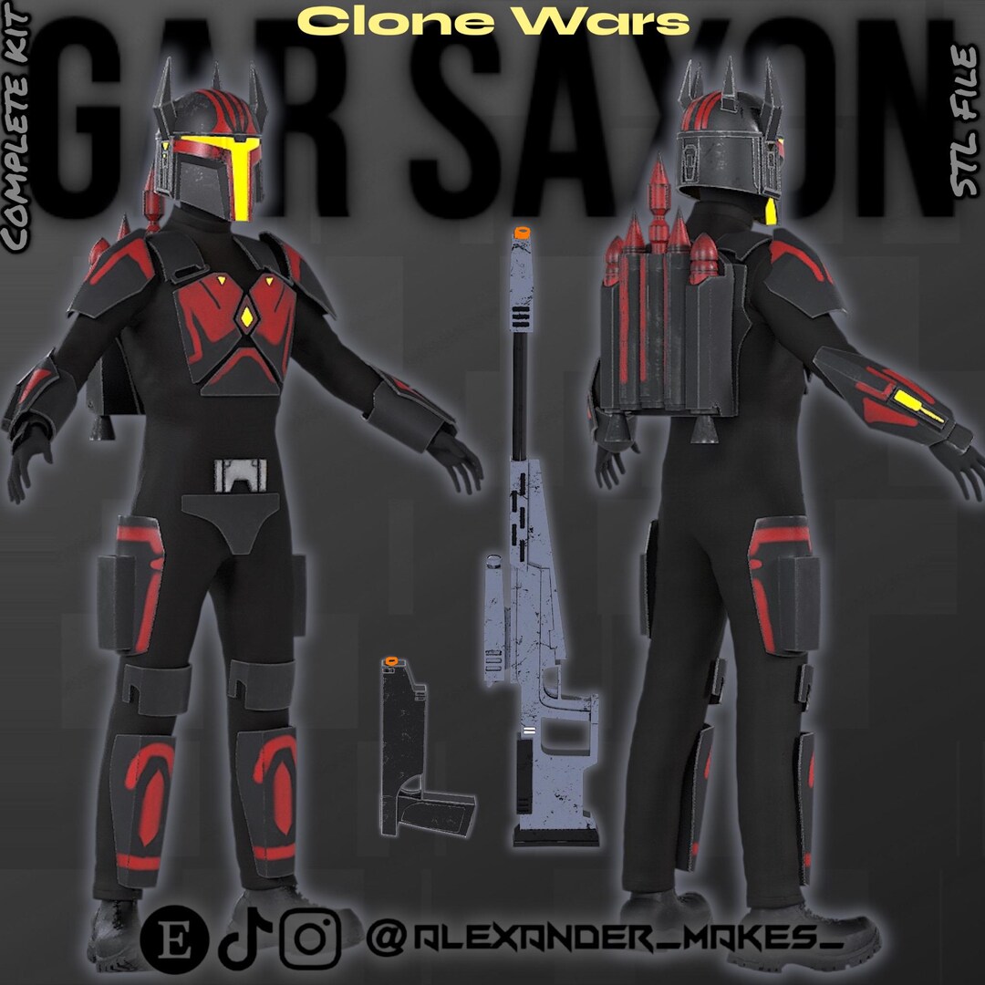 Gar Saxon Full Wearable Kit | Gar Saxon Jet Pack | Gar Saxon Rifle ...