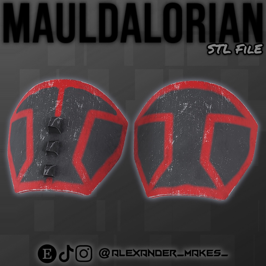 Mauldalorian Spiked Shoulder Armor: 3D Print File (STL) - Etsy