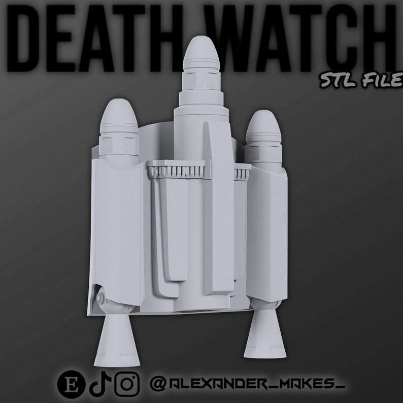 Death Watch Jetpack STL File – 3D Model Files - Etsy