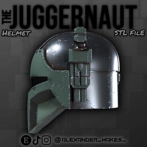 The Juggernaut Mandalorian Helmet | Paz Vizsla MMC Approved (3D Print ...