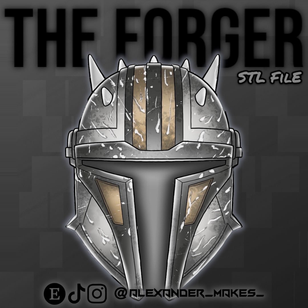 The Forger | Male Armorer Helmet | the Armorer - 3D Print File - Etsy