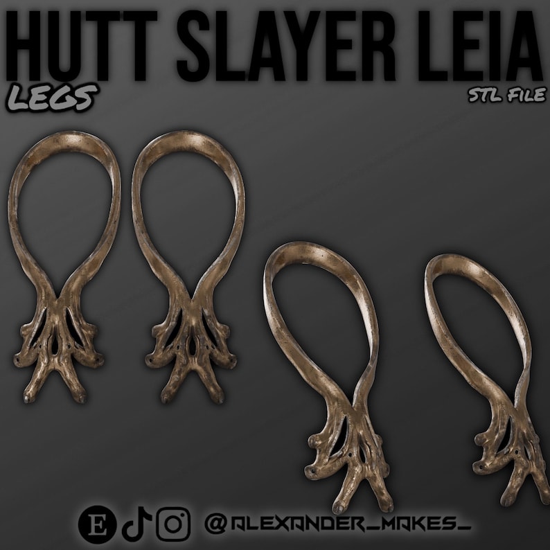 Hutt Slayer Leia Costume: 3D Model STL File - Etsy