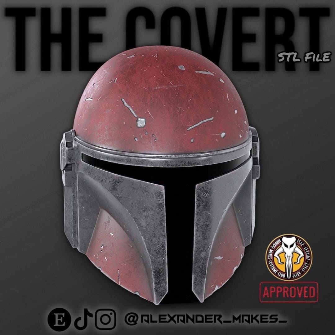 Covert Mandalorian Helmet STL File - Mando Season 3, MMC Approved - Etsy