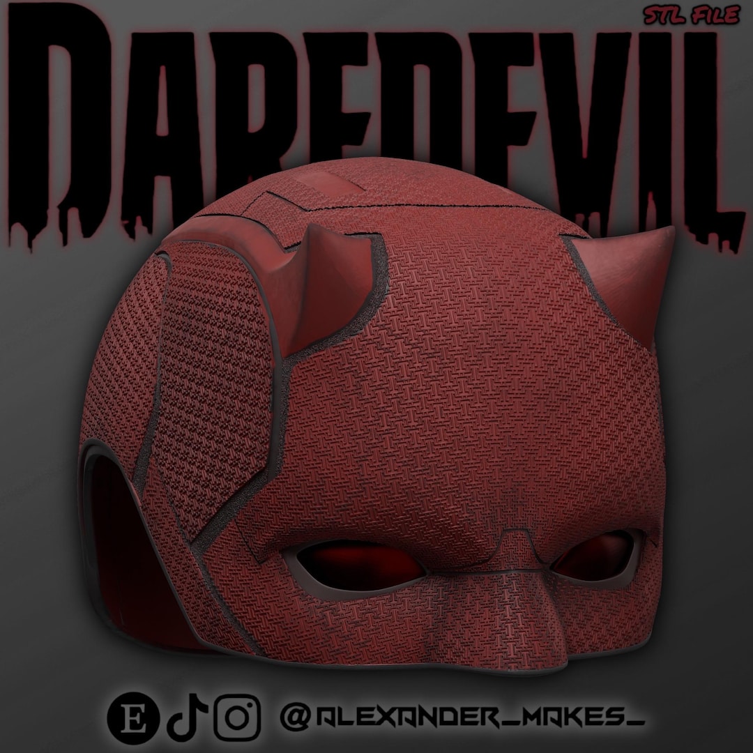 Daredevil Cowl Mask: Born Again 3D Print File (STL) - Etsy