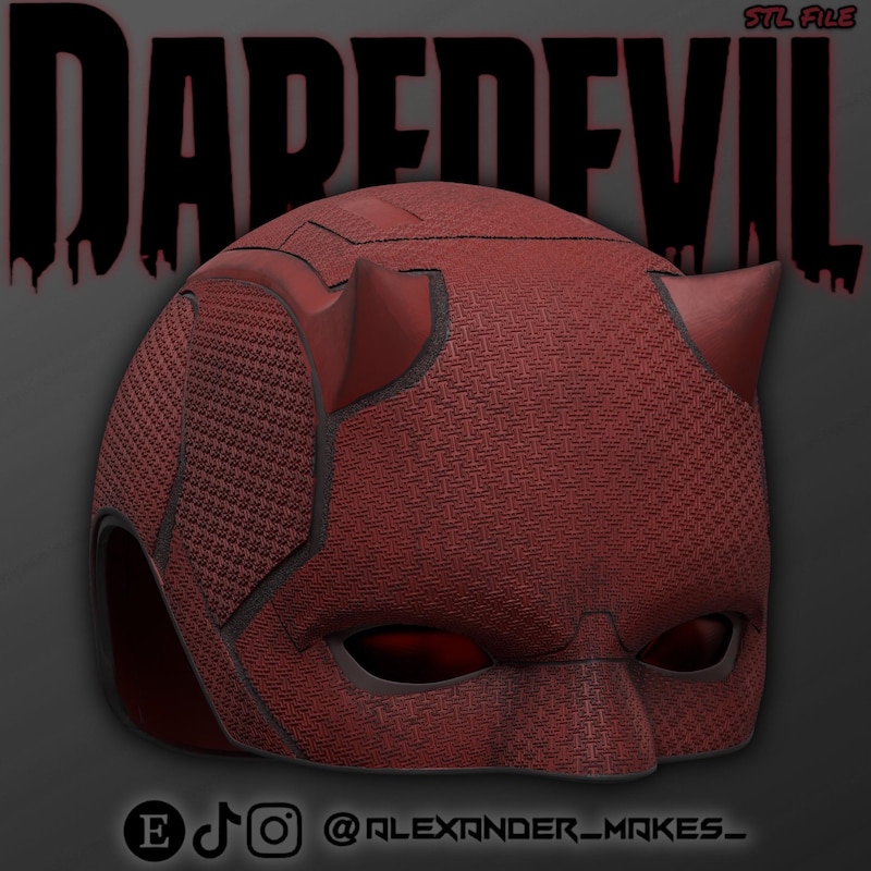 Daredevil Helmet 3d Stl - Etsy
