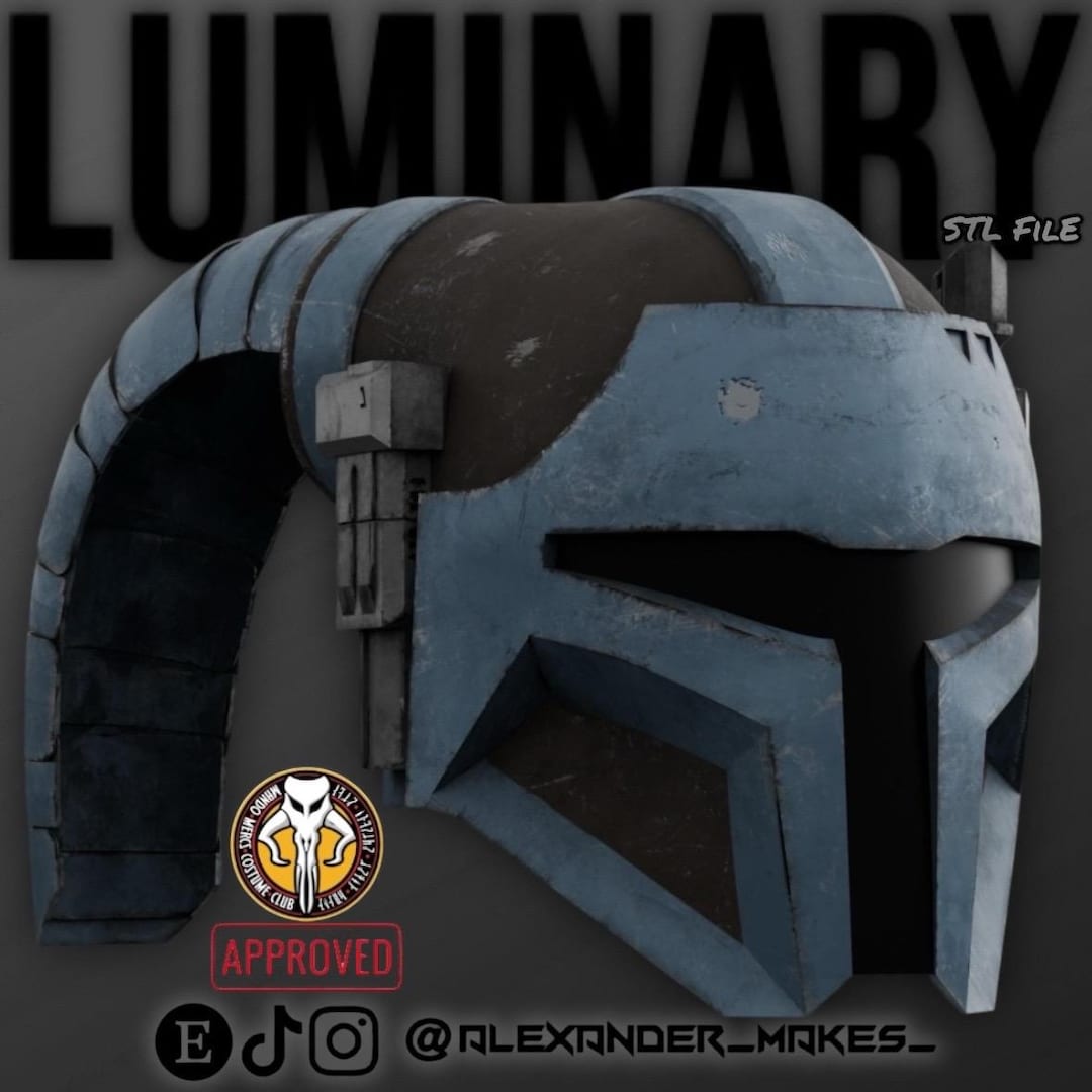 LUMINARY | Twi'lek Heavy Mandalorian Helmet | MMC APPROVED | the ...