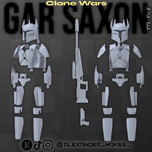 Gar Saxon Full Wearable Kit | Gar Saxon Jet Pack | Gar Saxon Rifle ...