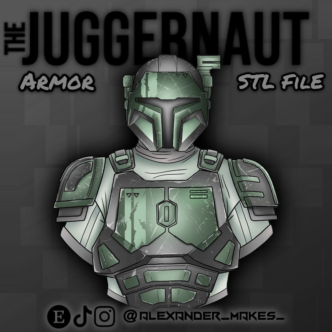 Juggernaut Armor Heavy Mando Paz Vizsla 3D Print File - Etsy