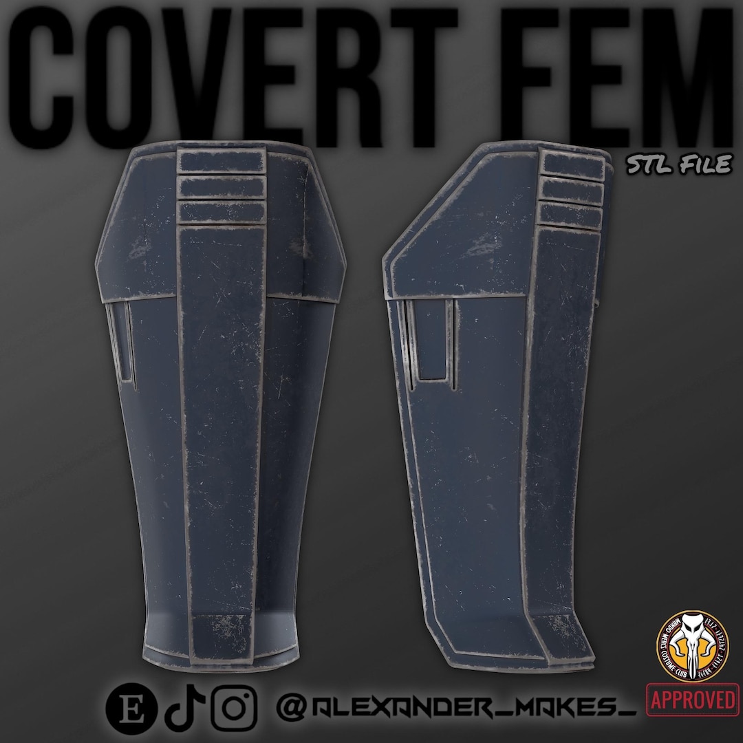 Mandalorian Covert Fem | Covert Female Shin Armor | Koska Reeves | Nite ...