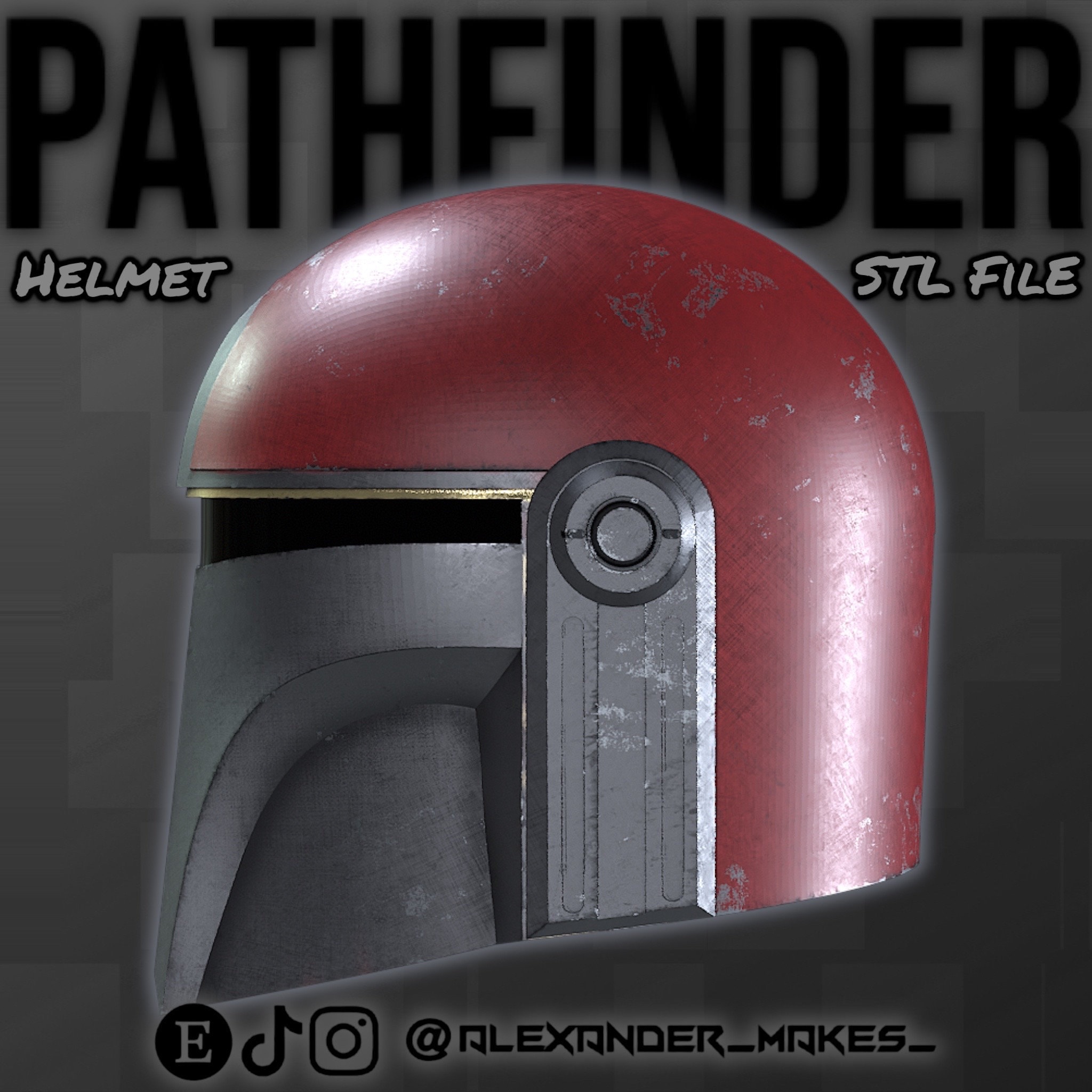 The Pathfinder | MMC APPROVED HELMET | Custom Mandalorian - 3D Print ...