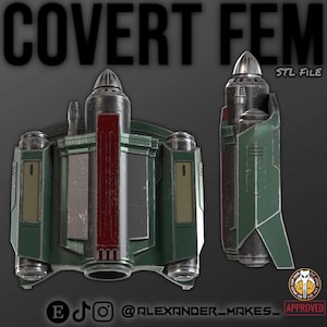 Mandalorian Covert Fem | Covert Female Jet Pack and Back Plate | Koska ...